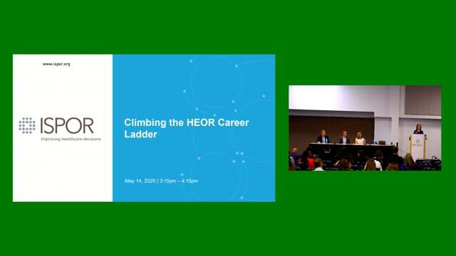 ISPOR - Climbing the HEOR Career Ladder: Strategies for Success in an ...