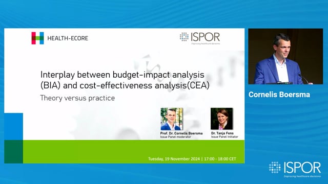 ISPOR - Interplay Between Budget Impact Analysis (BIA) and Cost ...